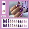 Marble Wave Removable Art Nail, Press On Bails, False Nails,24 Pieces ...