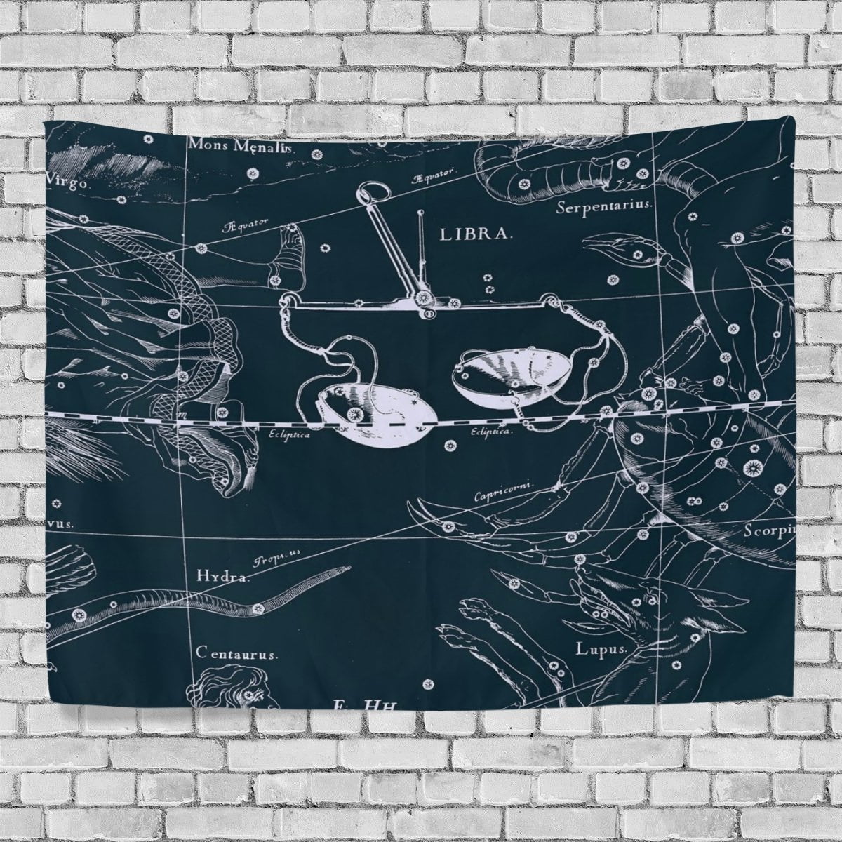 POPCreation Wall Tapestry Fantasy Constellation Graph Libra Dorm Throw ...