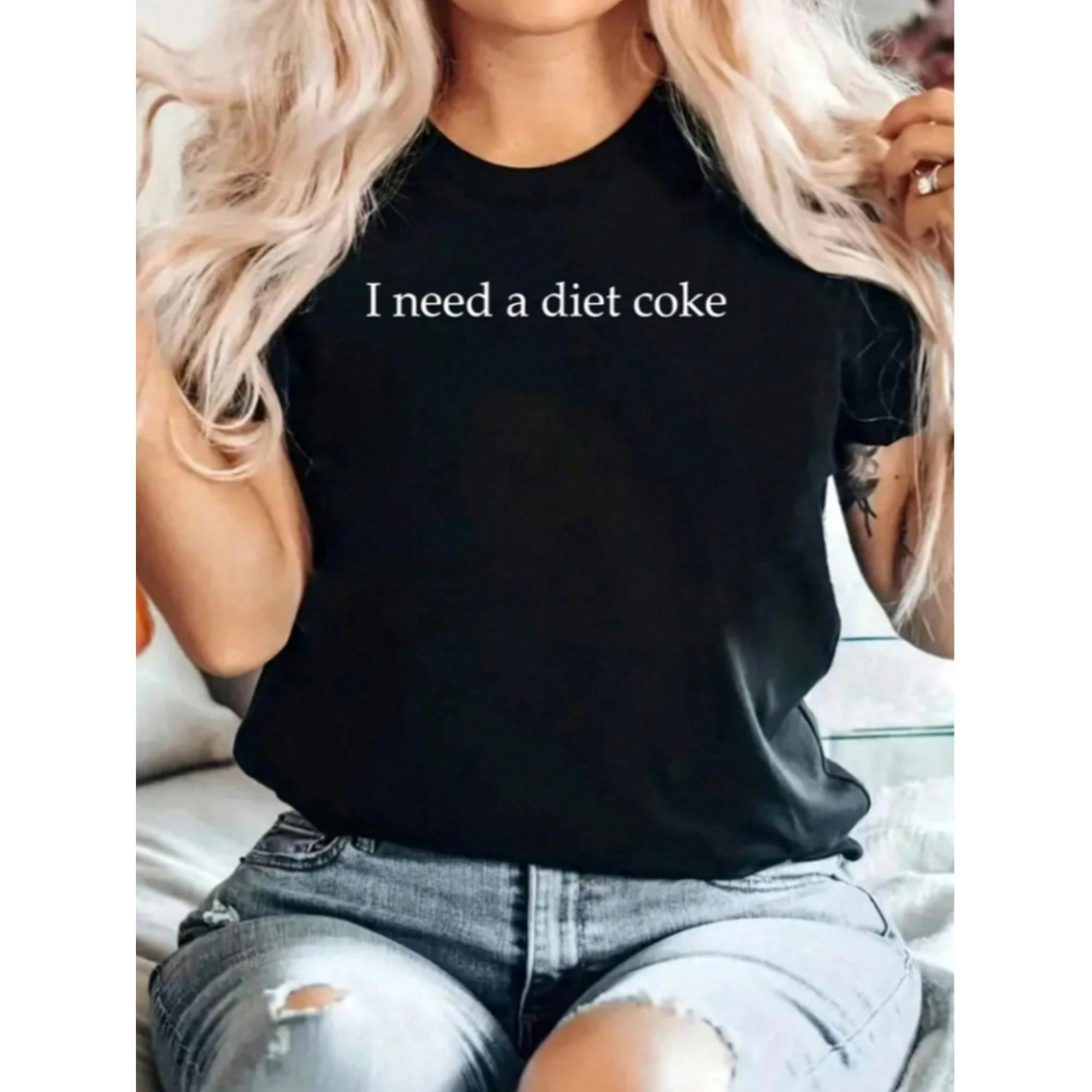 Click here for Generic Casual I Need A Diet Coke Graphic T - Shir... prices