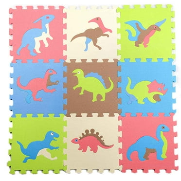 Fun Little Toys Beg1n 25 Pcs Animals Playmat,Thick Interlocking Foam ...
