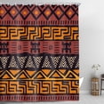 African Mud Cloth Shower Curtain, Tribal Design Afrocentric Ethnic ...