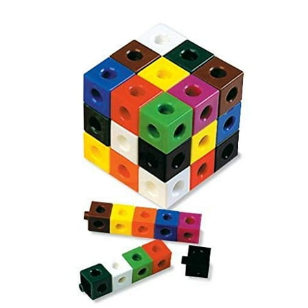 Set Of 100 Interlocking Pop Cubes, Plastic Cubes For Early Math ...