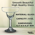 10 Margarita Glasses Set, 9 oz. - Classic, Smooth, Barware, Glassware ...