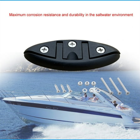 Boat Cleats Nylon Cleat Foldable with Spring Flush Mount Flip Up Deck ...