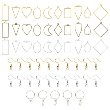 Ice Resin Milan Bezels Closed Back Rectangle Large-Antique Silver ...