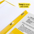Five Star Stay-Put Plastic and Prong Folder, Harvest Yellow (340300E ...