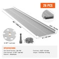 VEVOR Gutter Guard 5 in Wide 104 ft Length Cover Mesh Leaf Debris ...