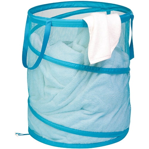 Honey Can Do Large Mesh Pop-Up Hamper with Handles, Multicolor ...