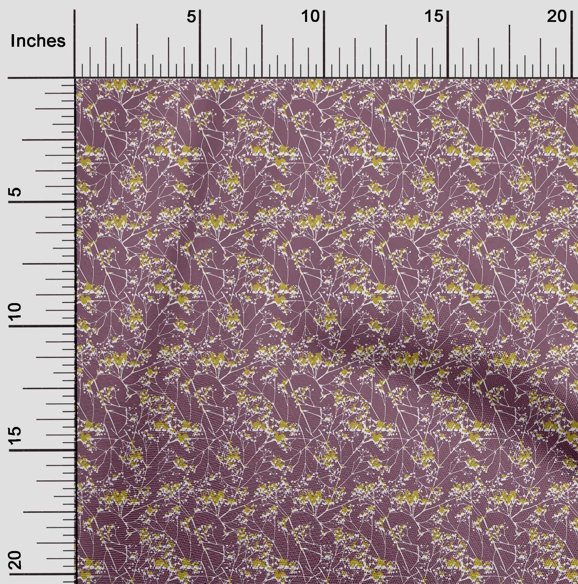 oneOone Silk Tabby Fabric Floral Texture Print Fabric by Yard 42 Inch ...