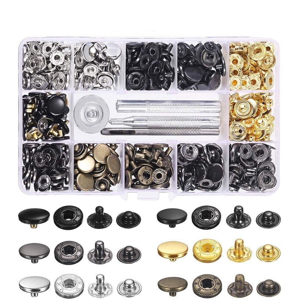 120Set DIY Repair Rivet Installation Tools Sewing Tool Button Tool ...