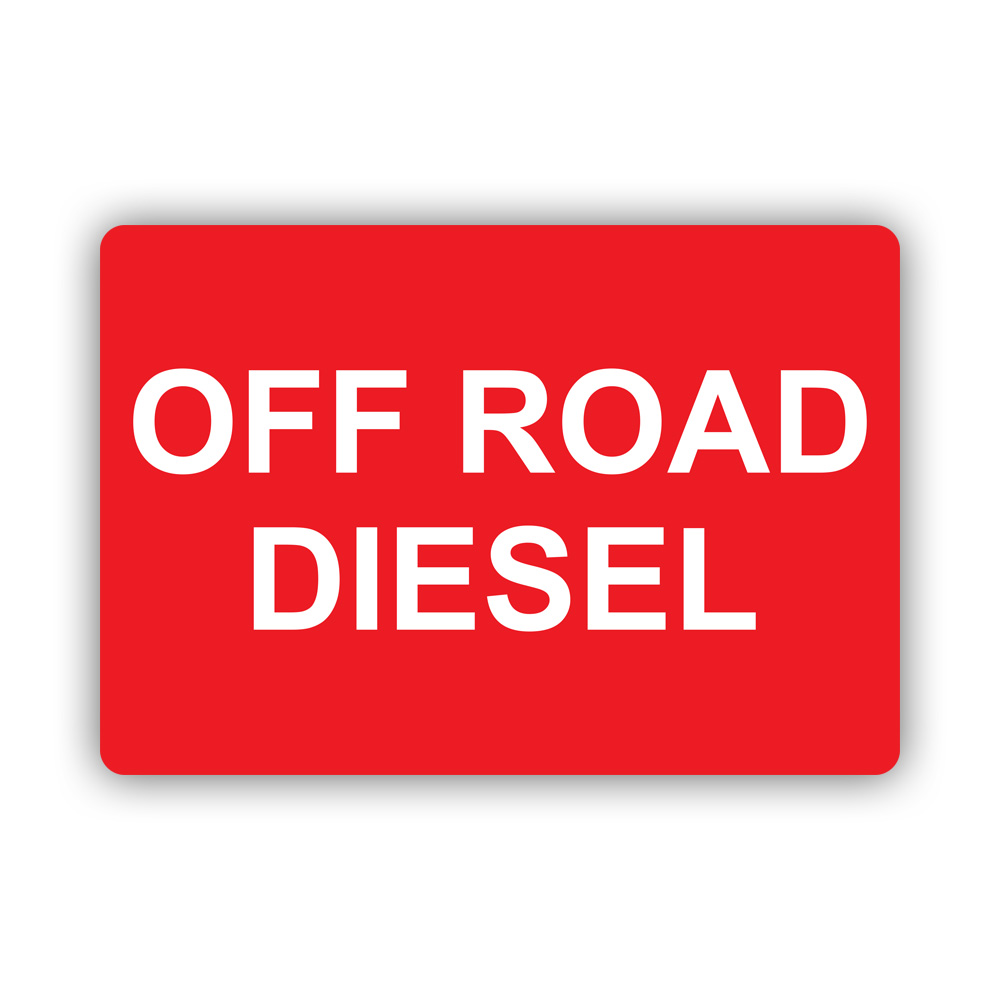 Off Road Diesel Sticker Decal - Self Adhesive Vinyl - Weatherproof ...