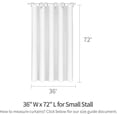 Leaves Small Stall Shower Curtain 36 x 72, Plant Leaves Narrow Half ...