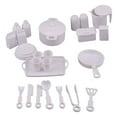 HUMJUSE 25Pcs Toy Plates And Dishes for Kids, Play Kitchen Accessories ...