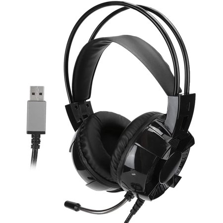 Over-Ear Gaming Headset, Wired Ergonomic Stereo Headband Computer ...
