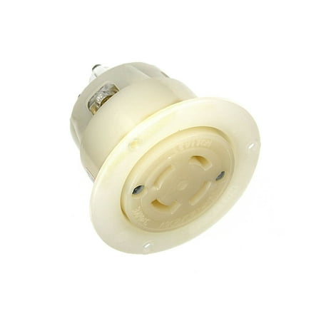 Leviton 3435-C 30-Amp, 120/208 Volt- 3Py, Flanged Outlet Locking ...