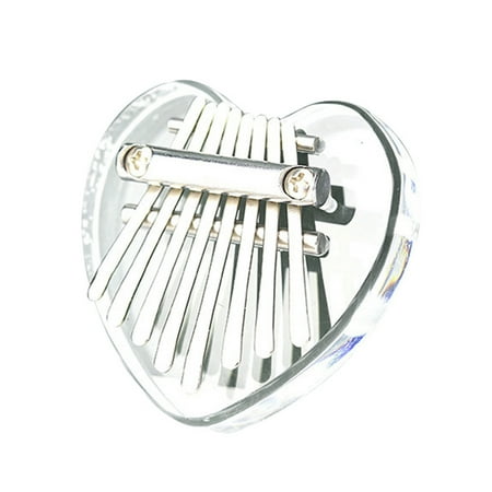 8 Keys Mini Kalimba Portable Crystal Thumb Piano Finger Harp Musical ...