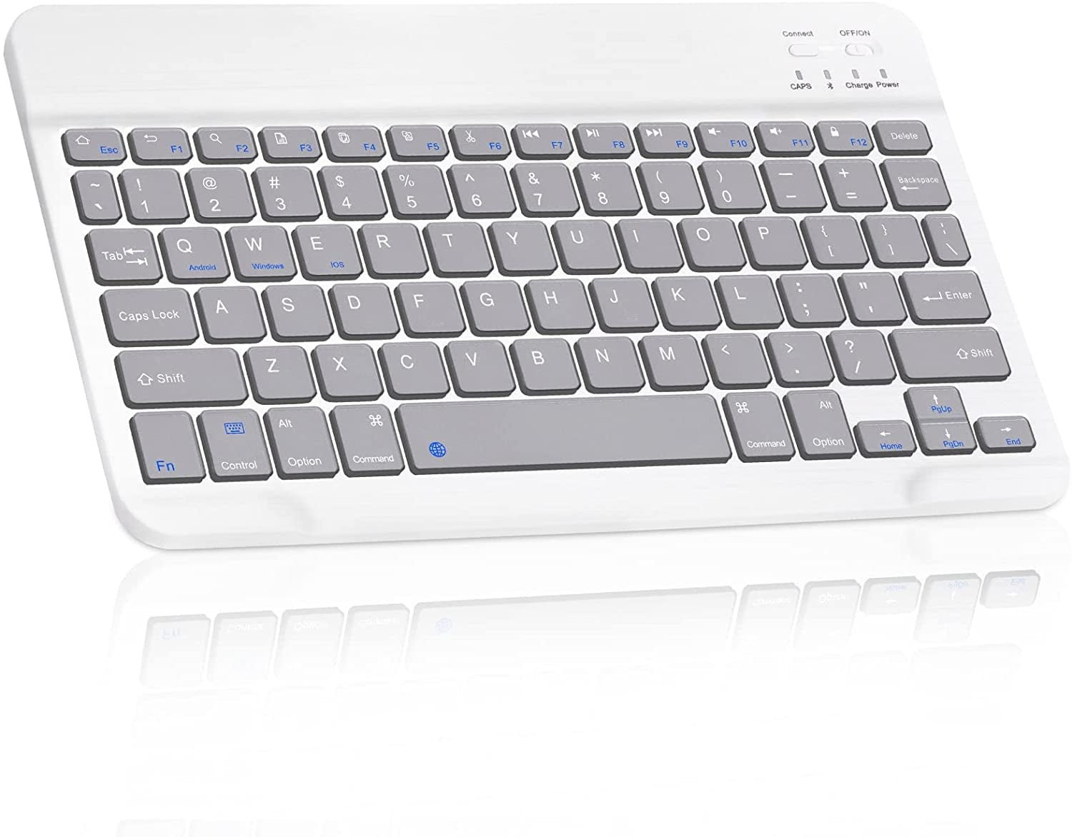 Ultra-Slim Bluetooth rechargeable Keyboard for Motorola One 5G Ace and ...