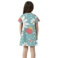 BZSMCE Short Sleeve dress Dress Casual Cotton Dresses-Flower Grass ...