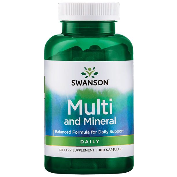 Swanson Daily Multivitamin and Mineral Capsules, 100 Count - Walmart.com