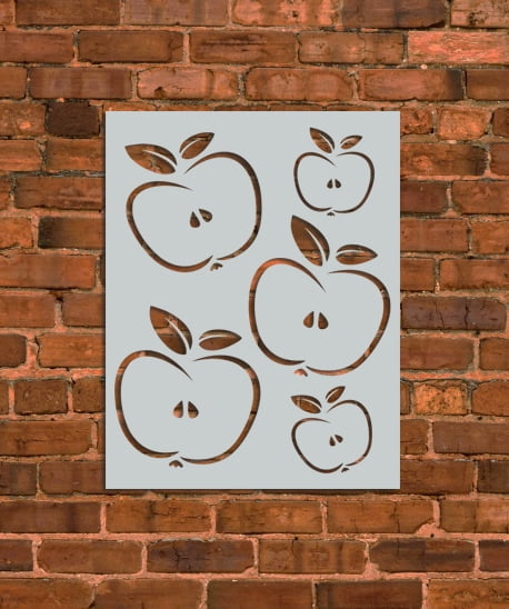 Apples Fruit Stencil - Walmart.com