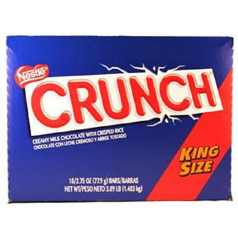 NESTLE CRUNCH KING SIZE CHOCOLATE WAFER 2.75 oz Each ( 18 in a Pack ...