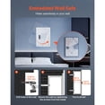 0.83 Square Feet Hidden Wall Safe 3-Layer Keypad/Key/Knob Adjustable ...