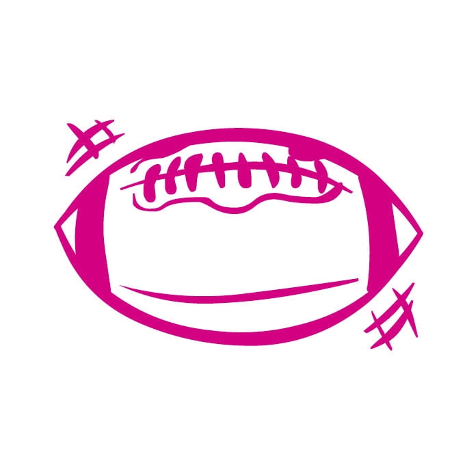 Football Vinyl Graphic - Medium - Hot Pink - Walmart.com