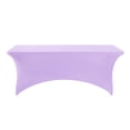 6 Pack Stretch Spandex Table Covers for 6FT Tables - Universal Fitted ...