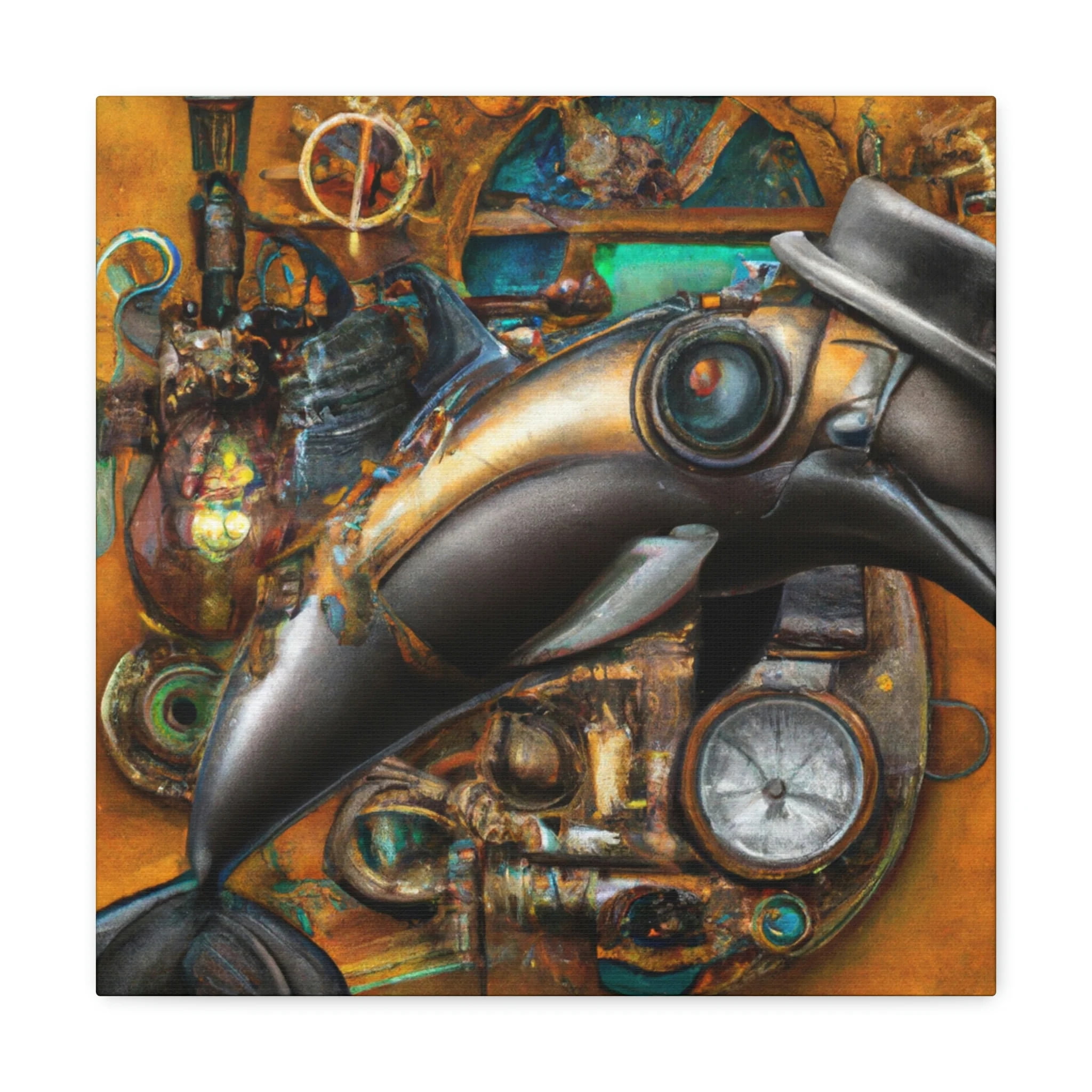 Dolphin Steampunk Ballet - Canvas - Walmart.com
