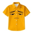 Boys T Shirts Boys Cartoon Print Long Sleeve Button Down Daily Shirt ...