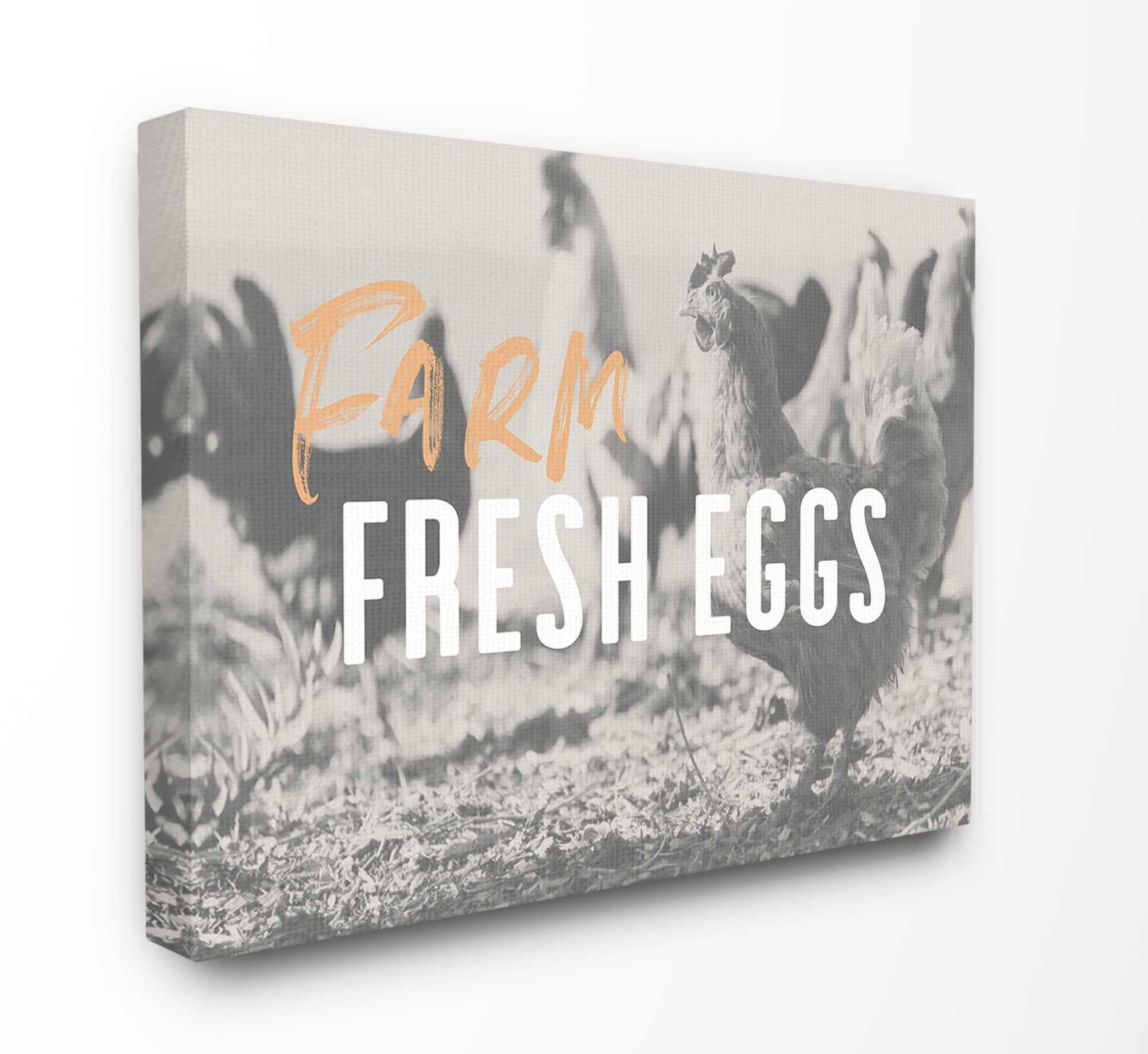 The Stupell Home Decor Collection Farm Fresh Eggs Chicken Farmhouse ...