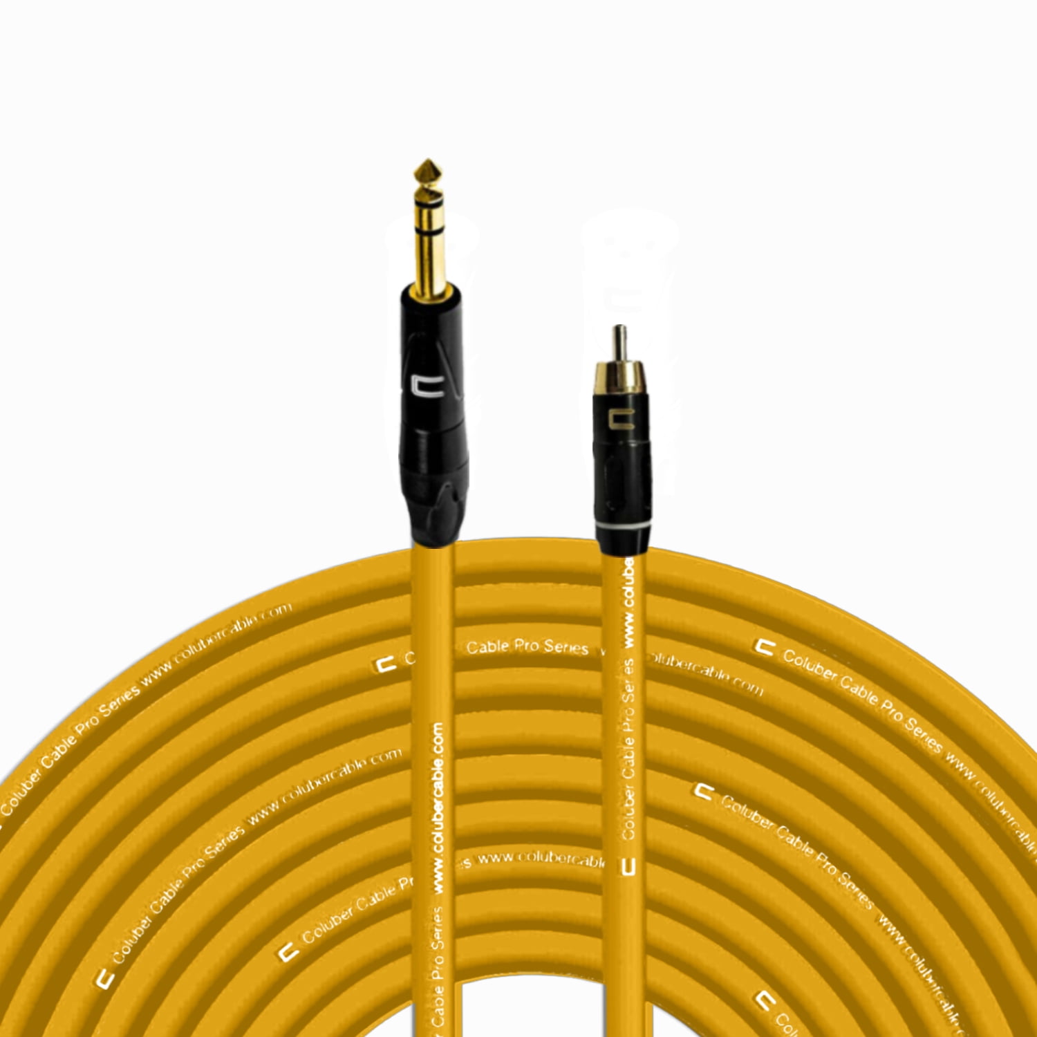Coluber Cable Balanced 1/4" TRS Male - RCA Male - Pro 3-Pin Audio ...