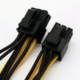 10Pcs Graphics Card Power Cord Dual 8Pin to 6Pin 6P to Dual 8P6+2 Power ...