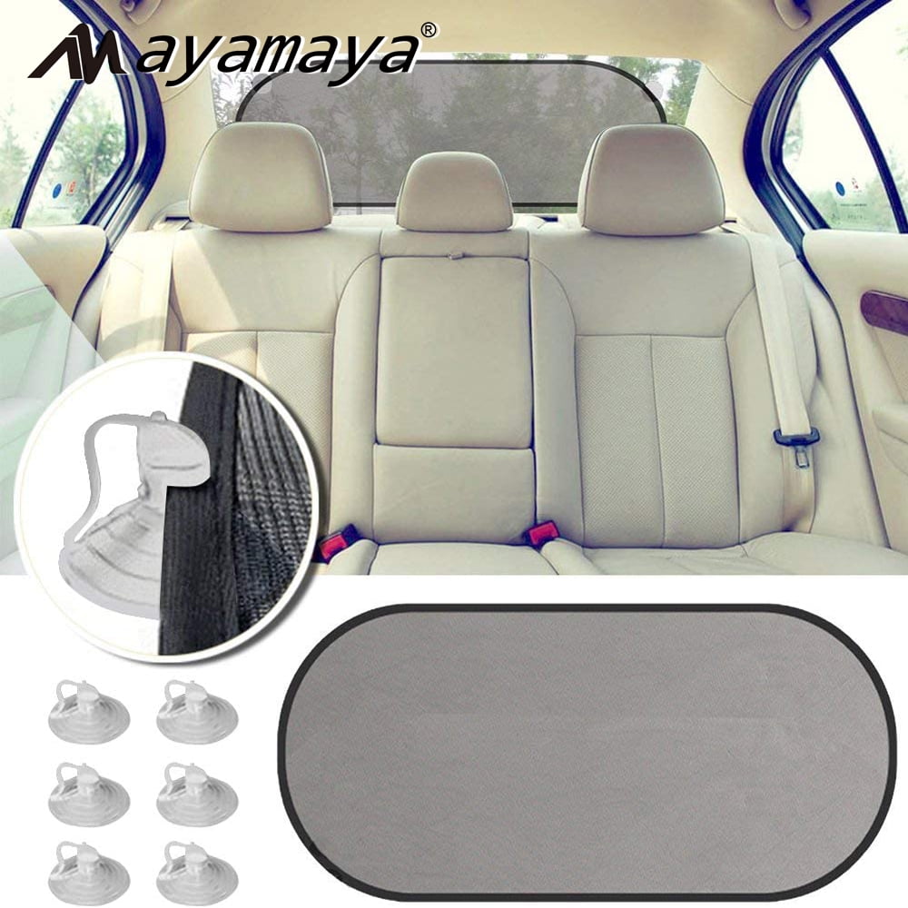 AYAMAYA Rear Car Window Shades, Anti-UV Foldable Auto Sun Shade,39*20 ...