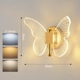 LED Wall Lamps & Sconces Indoor, Modern Acrylic Wall Lights for Bedroom ...