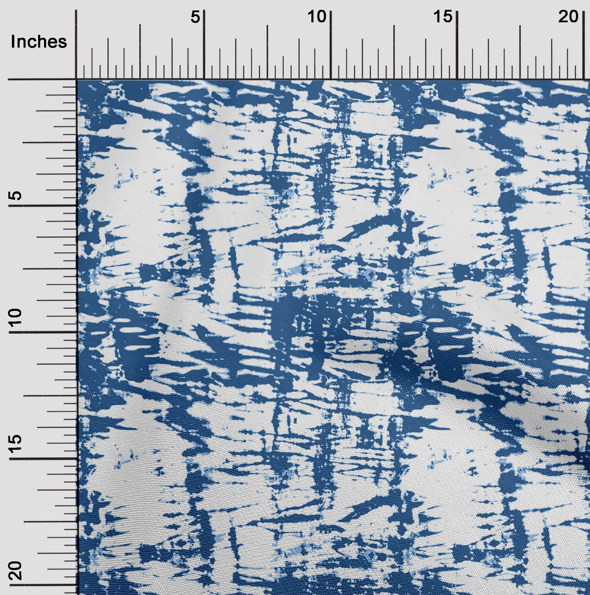 oneOone Silk Tabby Royal Blue Fabric Print Shibori Diy Clothing ...