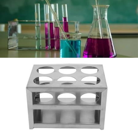 Laboratory Stand Rack, Space Saving 6 Hole Stainless Steel Test Tube ...