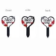 Red Bird Memorial Heart Shaped Garden Stake,Sympathy Decor,Rustproof ...