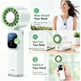 Handheld Fan Ice Cooling 199-Gear Wind Adjustment, Portable Turbo Fan ...
