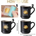 1 Set 9Pcs Nickel Self-adhesive Picture Stickers Metal Decals Golden ...