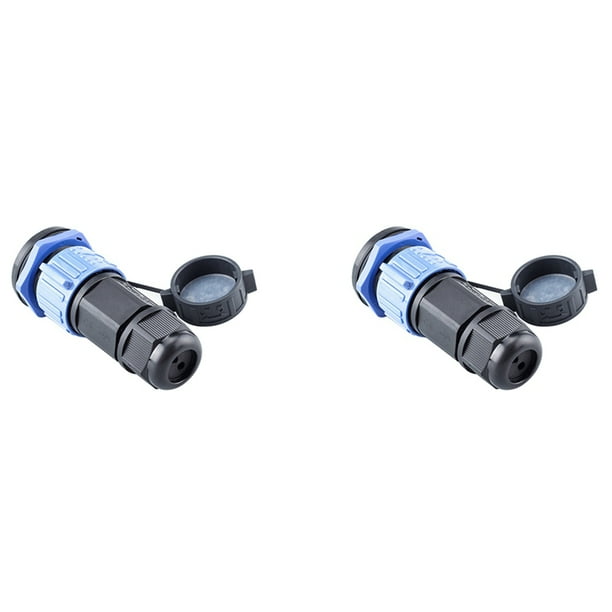 2x Trolling Motor Plug Receptacle Set Marine Boat Power Connector 12
