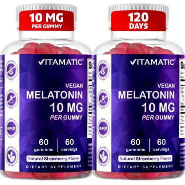Vitafusion Extra Strength Melatonin 5mg Sleep Vita Gummies, Adult ...