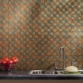 FASÄDE Lotus Decorative Vinyl Backsplash Panel in Copper Fantasy (6X6 ...
