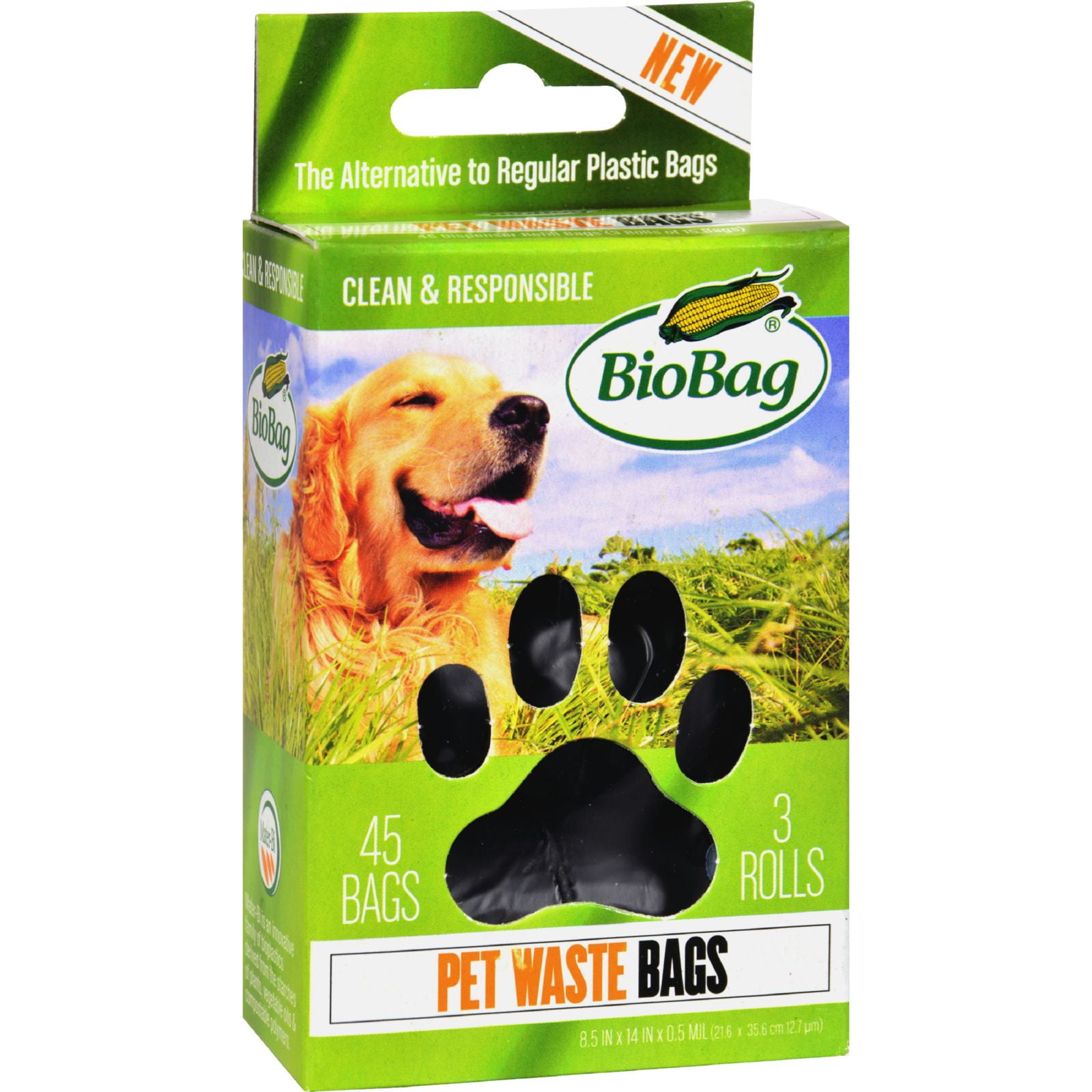 BioBag Dog Waste Bags On A Roll 45 Count Walmart