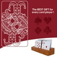 Playing Card Holder Set of 2, Card Game Deck Stand for Kids, Wood ...
