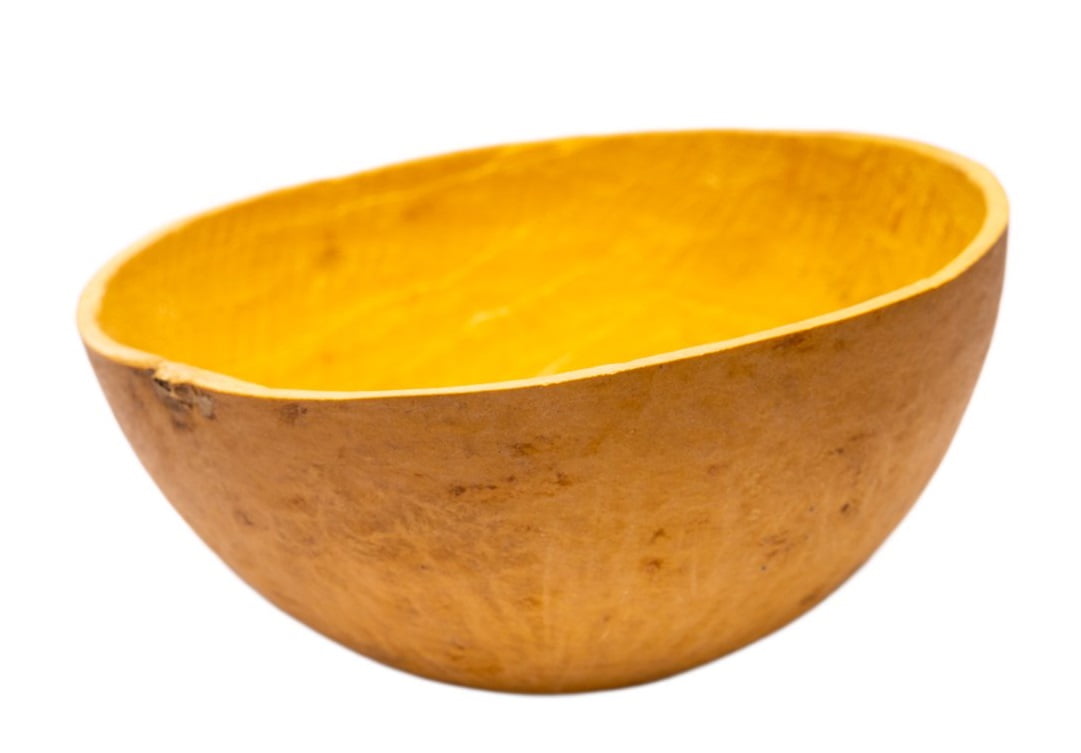 100% Authentic Ghanaian Handmade Calabash Bowl/Cup, Medium (4.5 - 5.5 ...