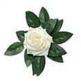 Efavormart 100 Pack | Green Bulk DIY Artificial Craft Rose Flower Leaves, Vase Filler Greenery ...