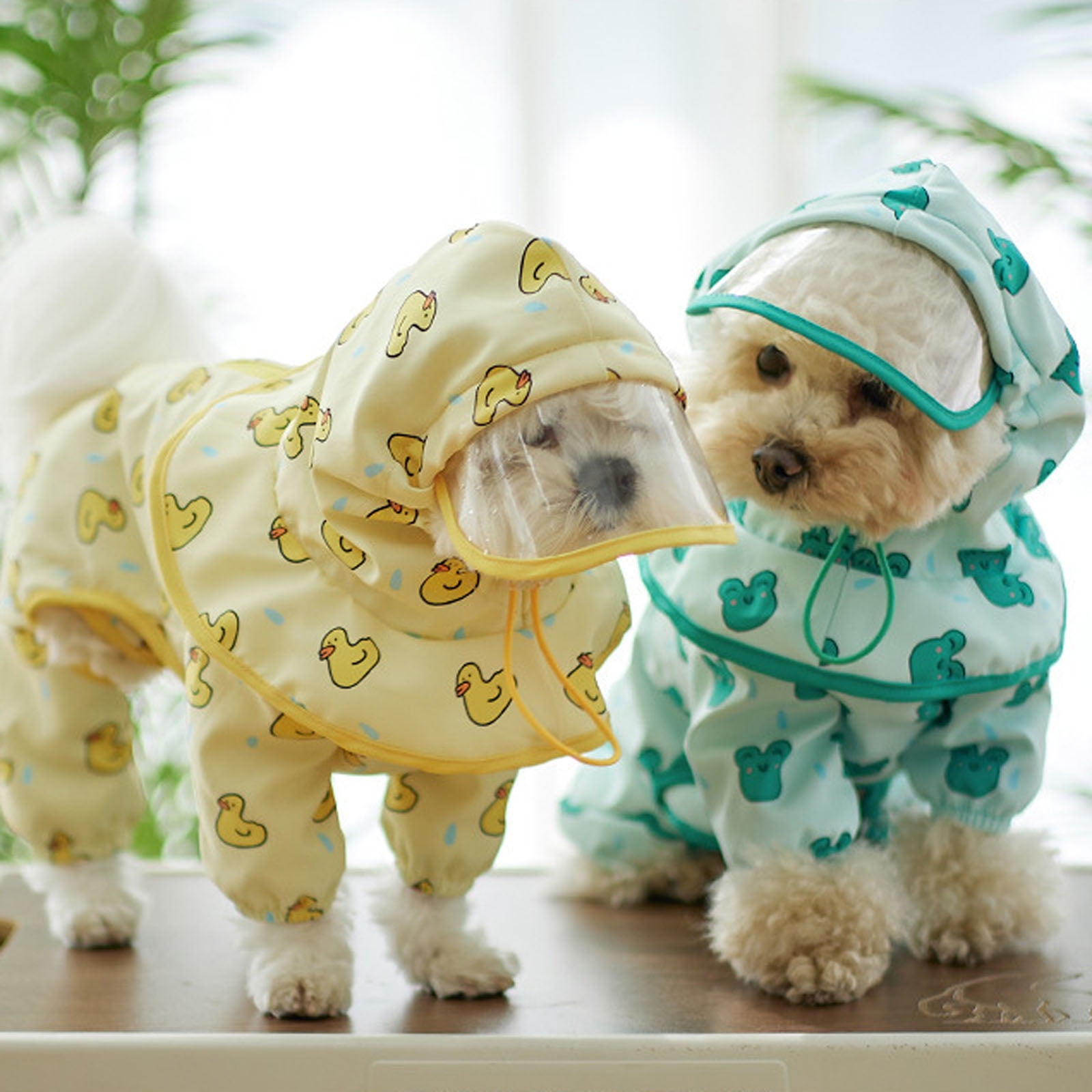 Dog Raincoat Dog Rain Jacket with Detachable Hat, Adjustable Waterproof ...