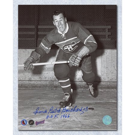Butch Bouchard Montreal Canadiens Signed & Inscribed 8x10 Photo ...