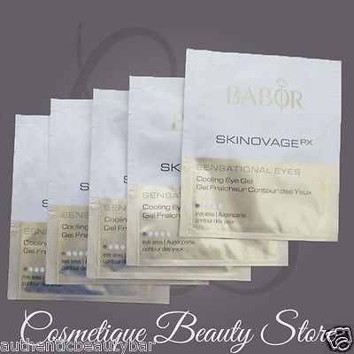 5 X TRAVEL SET Babor Skinovage Sensational Eyes Cooling Eye Gel *FAST ...